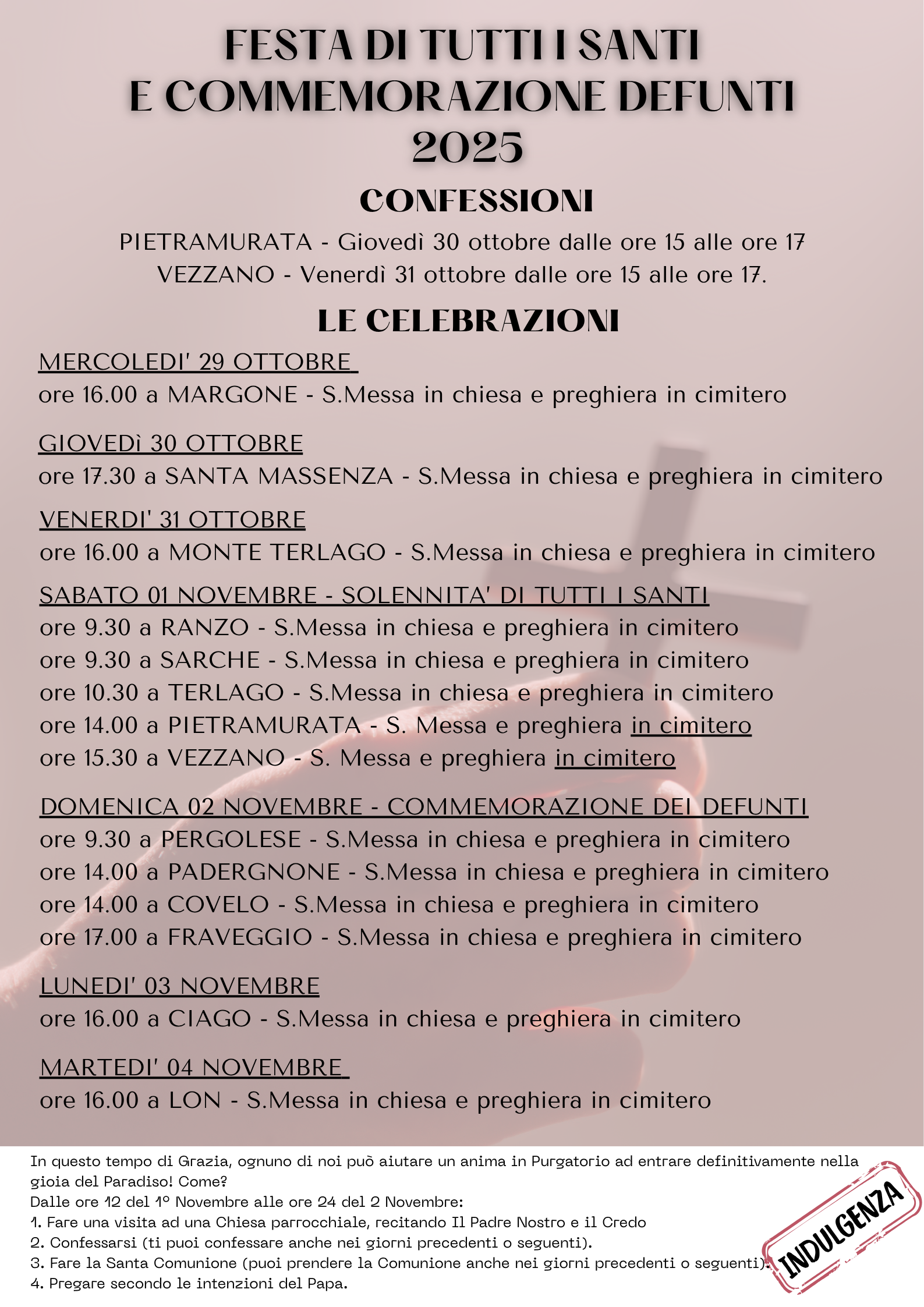 PARROCCHIE VALLELAGHI - Diocesi di Trento